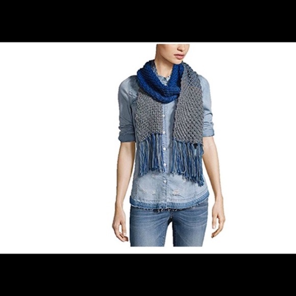 Rampage | Accessories | 425 Rampage Colorblock Knit Heavy Blue Grey ...